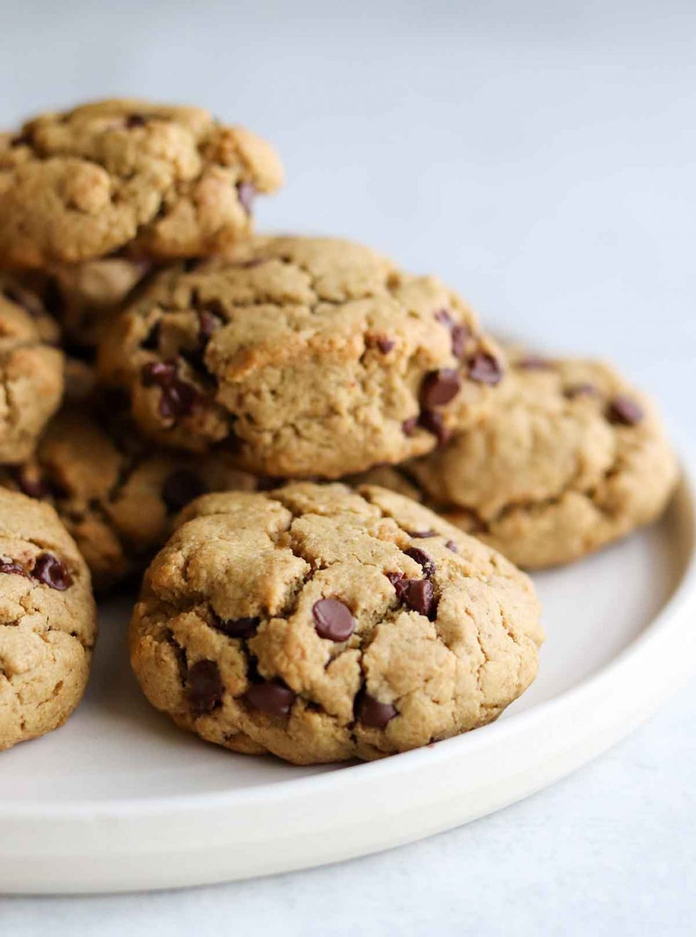 Maple Oat Flour Chocolate Chip Cookies (Gluten Free)